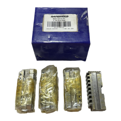 RapidHold Hard Master Jaw Set for 10" 4 Jaw Scroll Chucks | eBay
