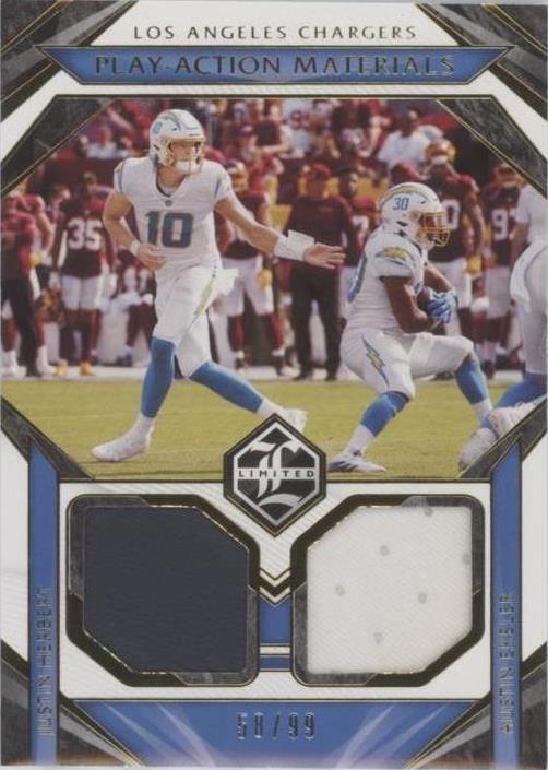 2021 Panini Limited - Play-Action Materials Justin Herbert, Austin ...