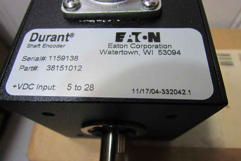 Eaton Durant Shaft Encoder 38151012 Quad Output Med. Duty New! | eBay