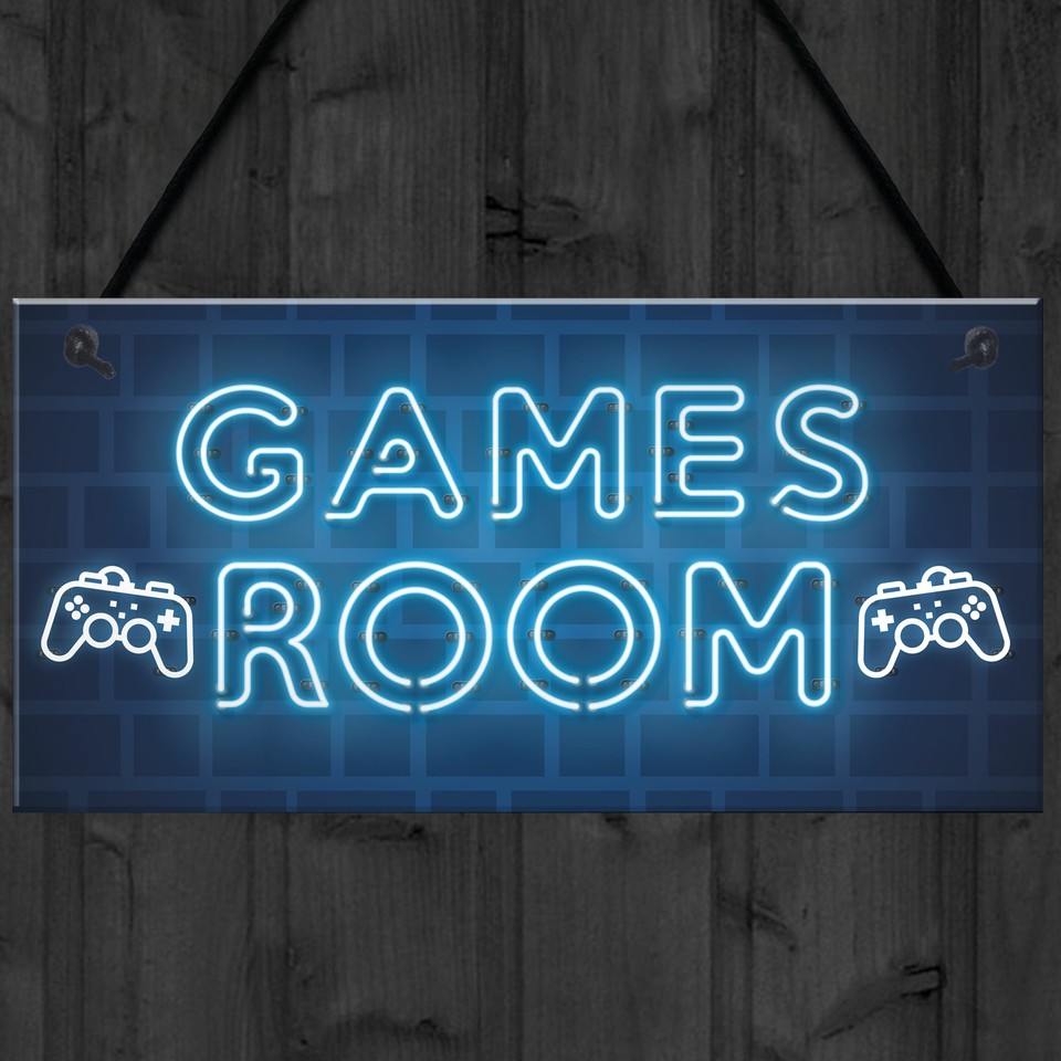 Gamer Gift Gaming Sign Man Cave Boys Bedroom Decor Boys Bedroom Sign ...