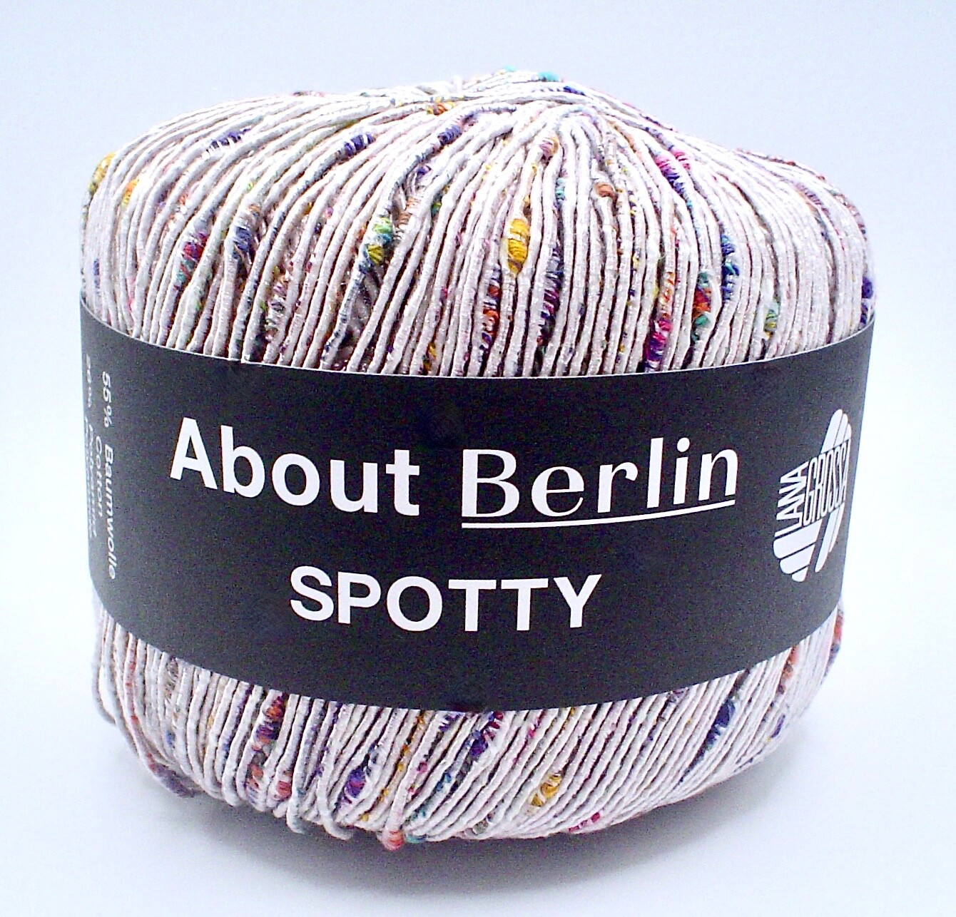 Lana Grossa ABOUT BERLIN SPOTTY Yarn #6 SAND Lightweight NUBS ...