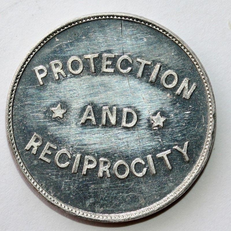 1892 BENJAMIN HARRISON PRESIDENTIAL CAMPAIGN TOKEN, MEDAL | eBay