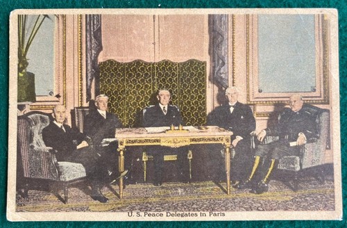 c1919 US Peace Delegates Paris Conference Versailles Treaty WW1 ...