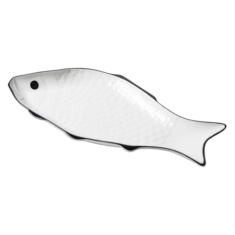 Ceramic Steamed Creative Fish Holder Fish Steamer Microwave Steamed ...