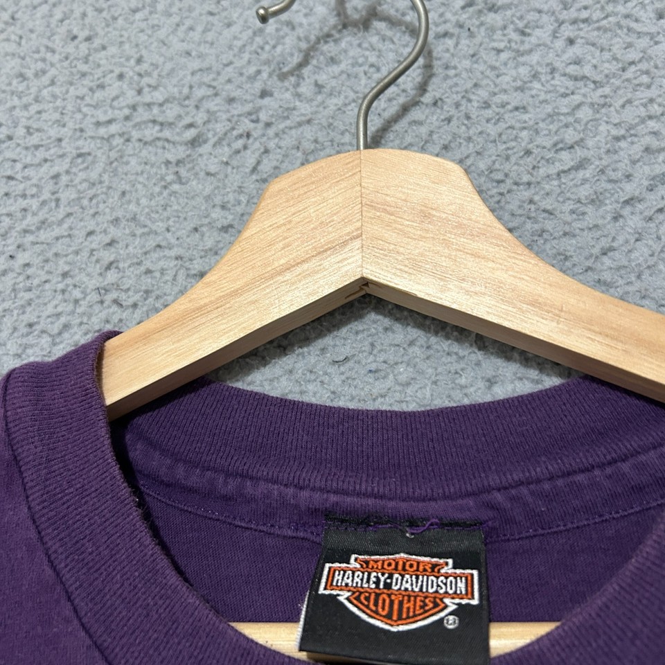 VTG Harley Davidson Willie G Sturgis Shirt XL (Fit L) Purple Single ...