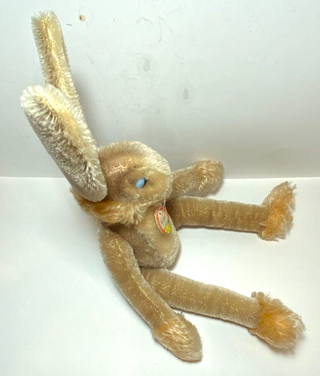 Vintage STEIFF Bunny Rabbit LULAC Blue Glass Eyes, Tag Button, Movable ...