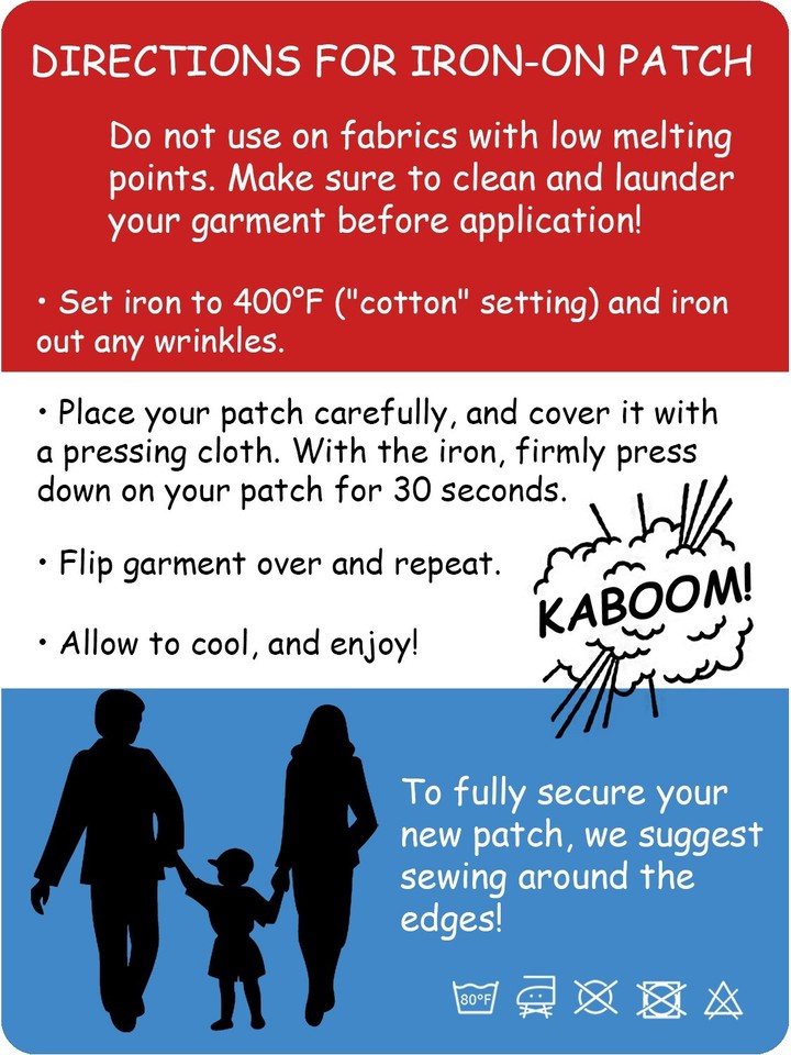 BEST SELLING 10x2 SIZE Custom NAME TAG Embroidered "Iron on", USA FAST ...