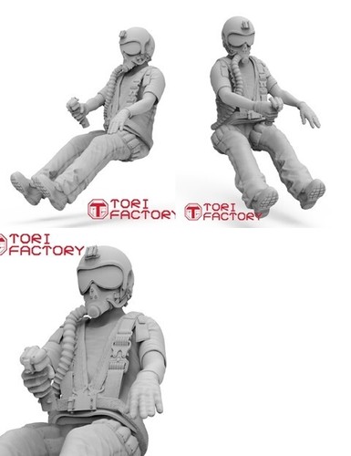 Tori Factory 1/48 Ukrainian Pilot Ghost of KIEV Resin Figure Model Kit ...