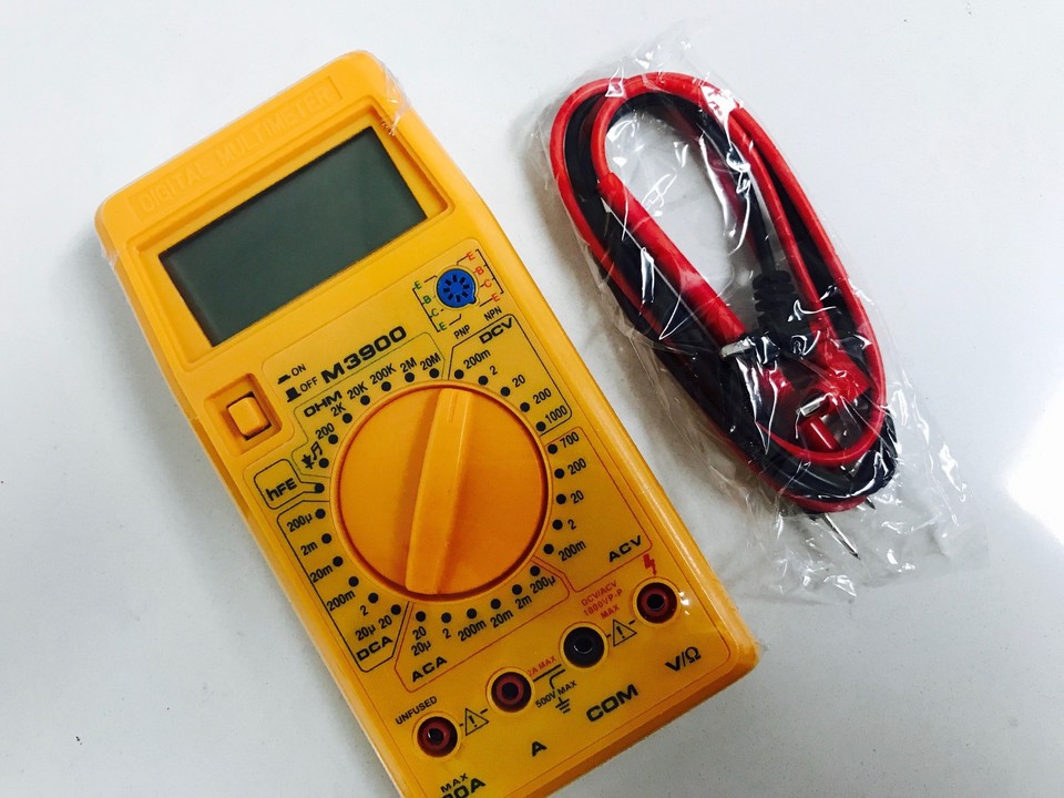 M3900 DIGITAL MULTIMETER DC AND AC VOLTAGE CURRENT RESISTANCE DIODE ...