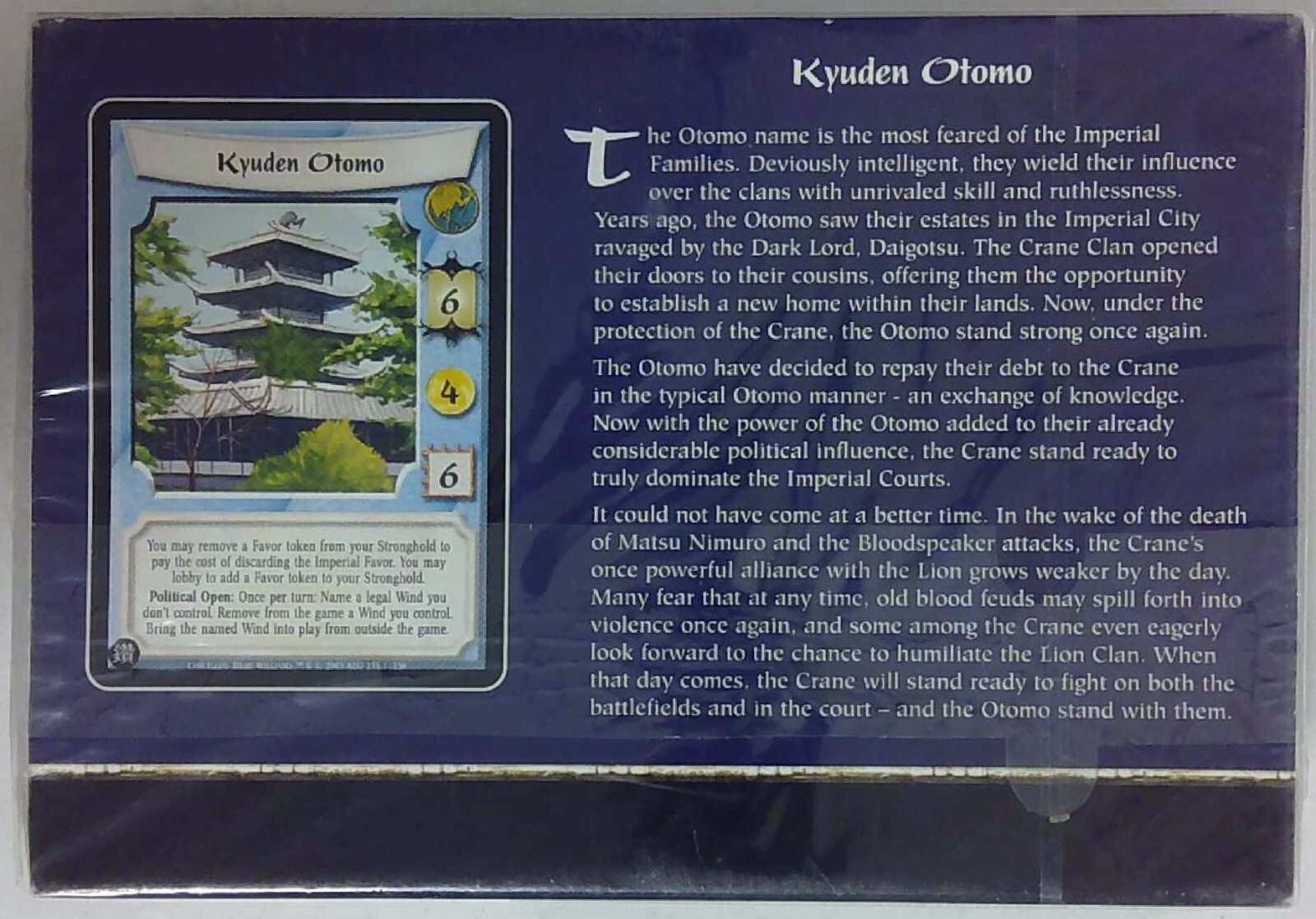 L5R CCG: CODE OF BUSHIDO: CRANE CLAN STARTER DECK | eBay