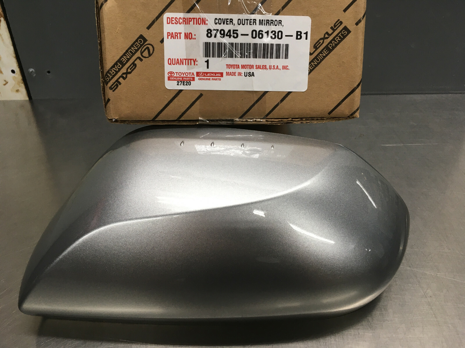 OEM TOYOTA CAMRY OUTER MIRROR COVER DRIVER SIDE SILVER FITS 2018-2024 ...