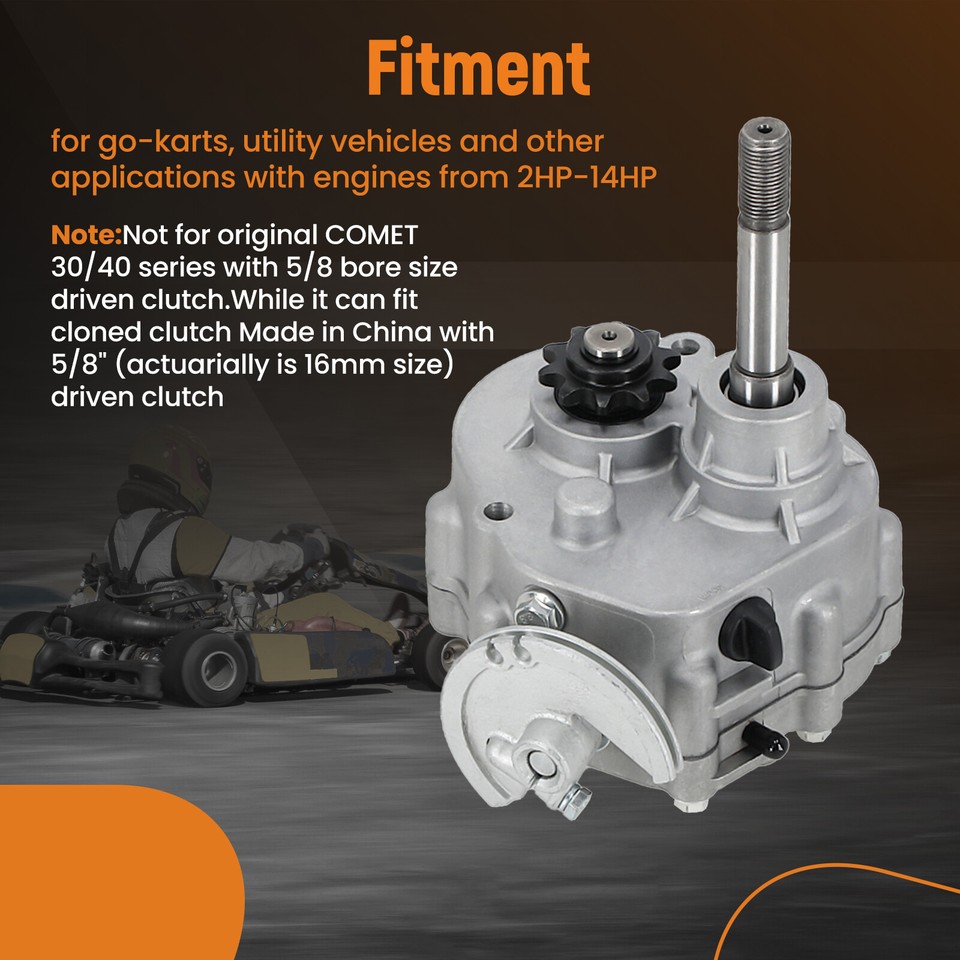 Go Kart Forward Reverse Gearbox Set For 2HP-14HP Engine Transmission ...