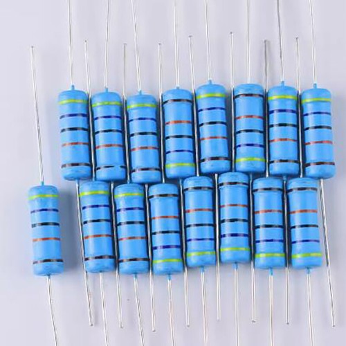 50 Pcs 1 Watt Resistors Metal Film ±1% -0.1 ohm to 4.7M ohm Full Range ...