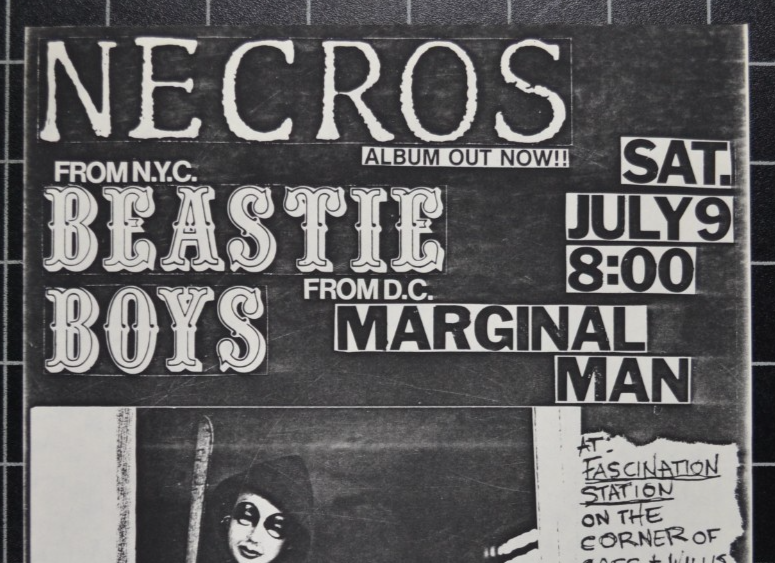 NECROS - BEASTIE BOYS - MARGINAL MAN - DETROIT - JULY 9, 1983 - FLYER ...