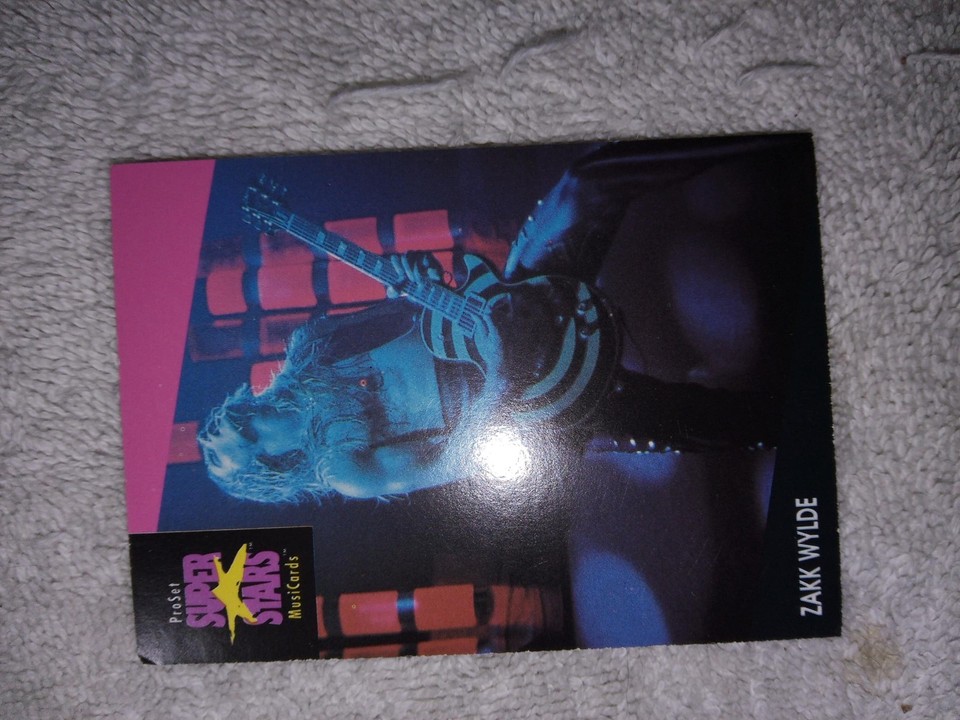 pro set super stars musicards set of 5 ozzy Osbourne randy Rhoads zakk ...