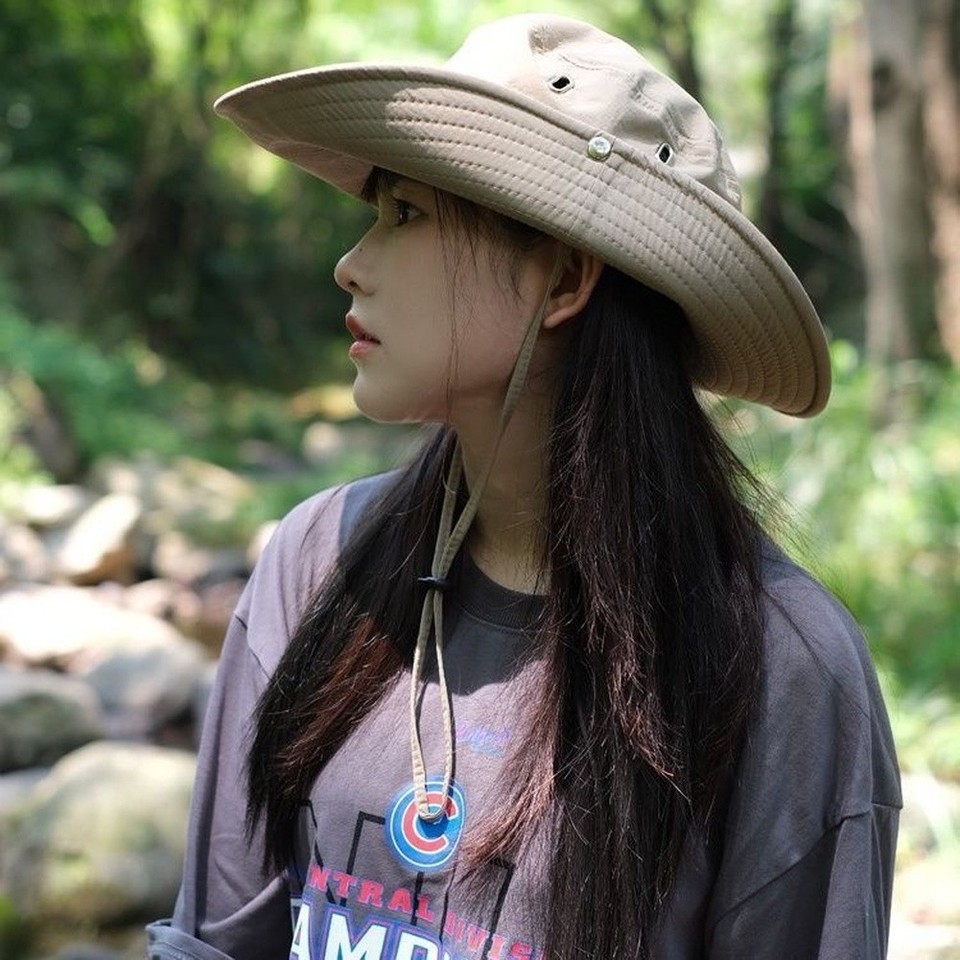 Two-way Style UPF50 Sun Hat Breathable Fabric Built-in Windproof Strap ...