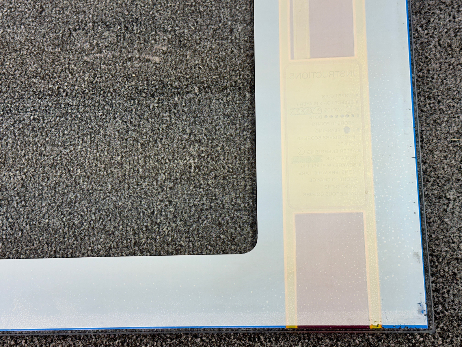 Midway Ms. Pac-Man Pacman Arcade Video Game Bezel Silk Screened ...