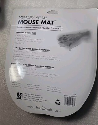 HandStands Mouse Pad Mat - Black with Wrist Pad New 12844591071| eBay