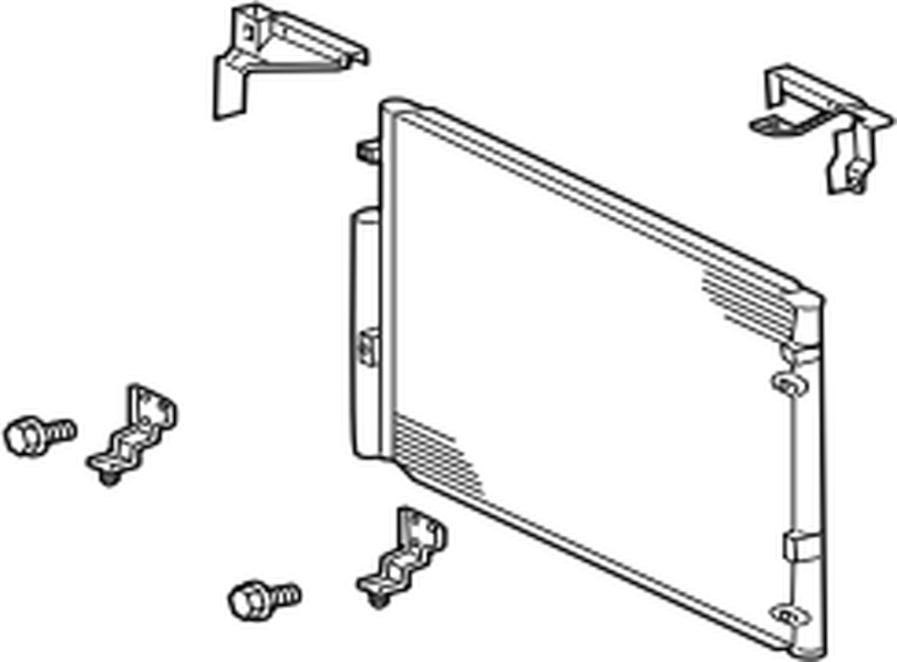 88460-60400 Toyota Condenser assy, cooler 8846060400, New Genuine OEM ...
