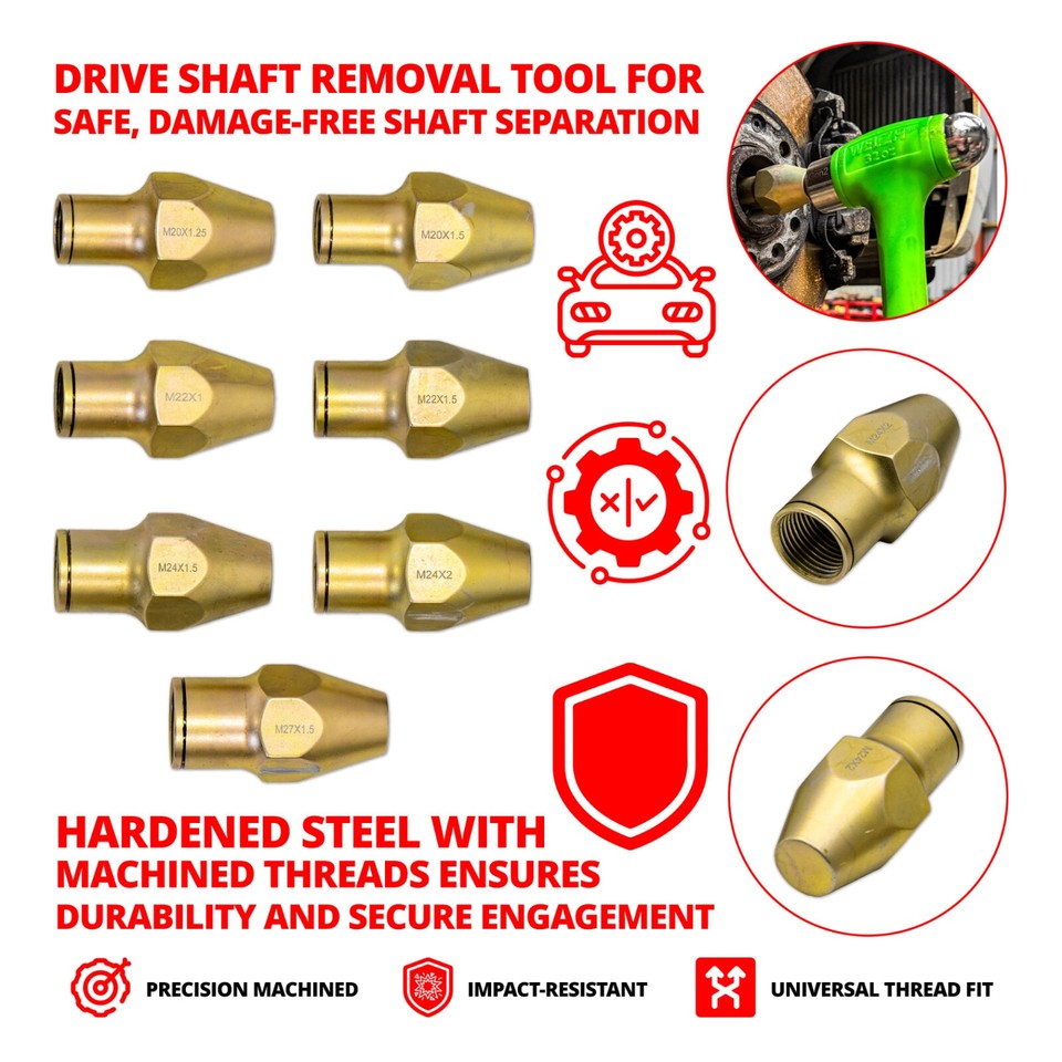 Welzh Werkzeug Strike Mate Drive Shaft Remover Removal Tool Set 7 Piece ...