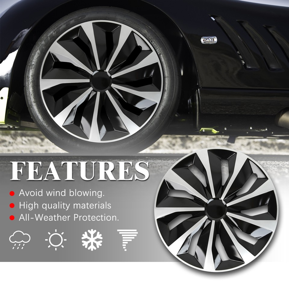 For Toyota RAV4 2006-2012 4PC Hubcaps Wheel Covers fit R16 Rim 16" Tire ...