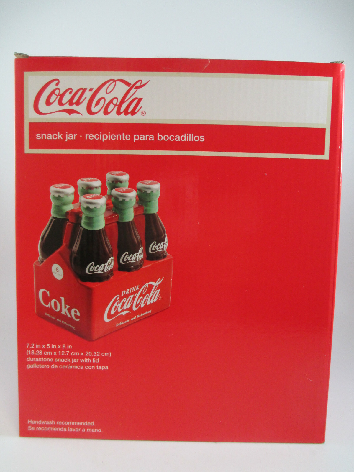 Coca-Cola Cookie Jar Snack Jar 6-Pack of Bottles Red New | eBay