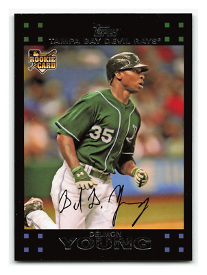 Delmon Young RC 2007 Topps #20 Rookie Tampa Bay Devil Rays Mint | eBay