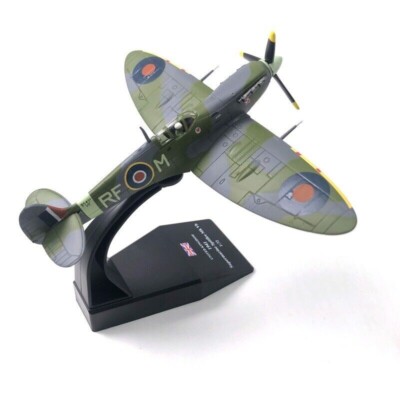 1:72 Alloy Diecast WW2 RAF Spitfire Fighter Aircraf Model Military ...