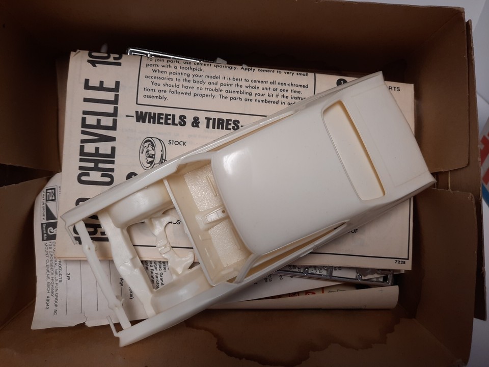 Vintage General Mills '72 Chevelle 1/25 Plastic Model Kit MPC Very Rare ...