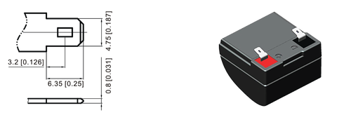 CB1 CLUBMAN & GL7 MINI LAZER CLULITE TORCH BATTERY YUASA NP2.8-12, 12V ...