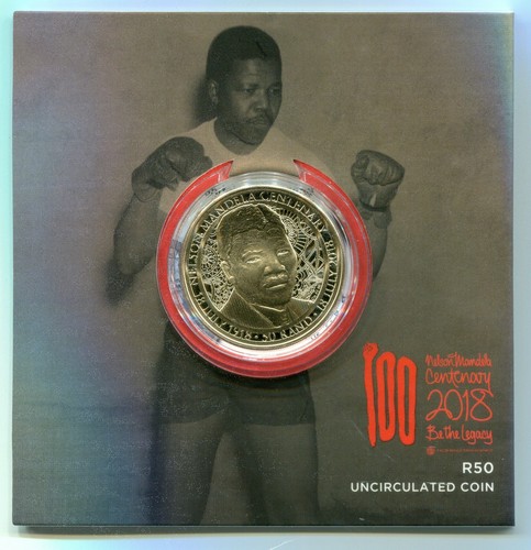 South Africa 2018 R50 Nelson Mandela Centenary Uncirculated Coin in ...