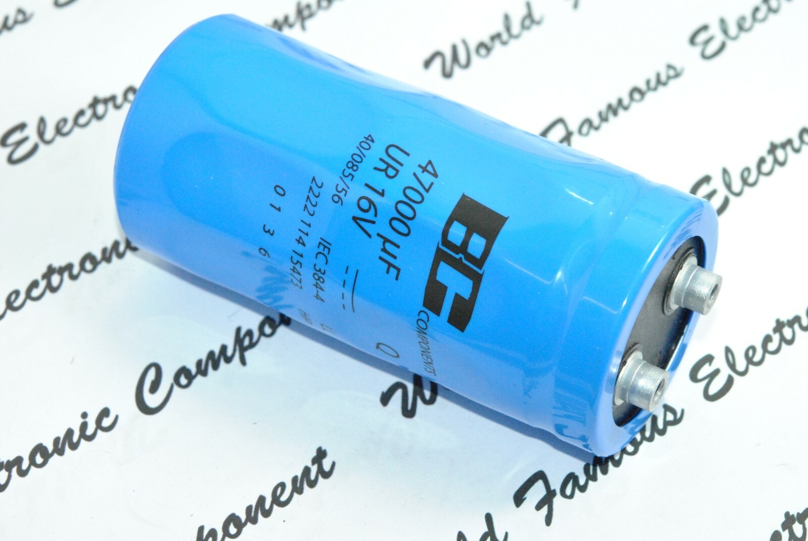 1pcs - Vishay BCcomponents 47000uF 16V Screw Terminal Capacitor - NOS ...