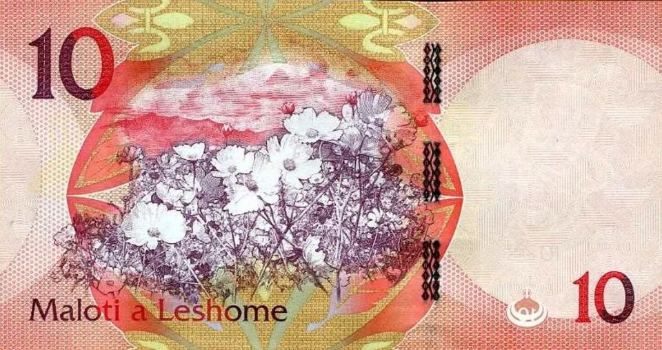 2021 Lesotho 10 Maloti Uncirculated Banknote. Currency Lesotho Loti ...