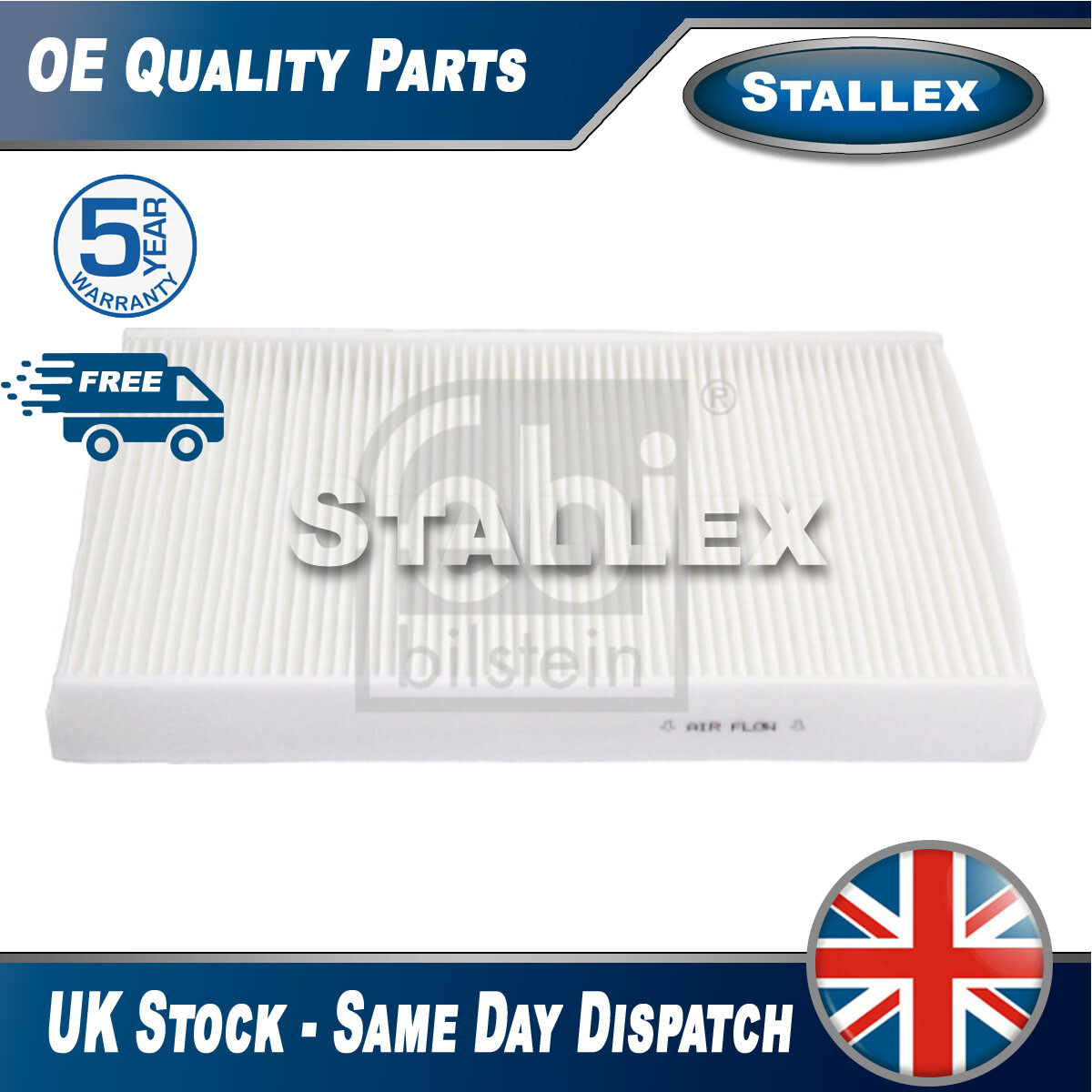 Fits Audi A4 2015- A5 2016- Q5 2016- Cabin Filter Stallex 4M0819439 ...