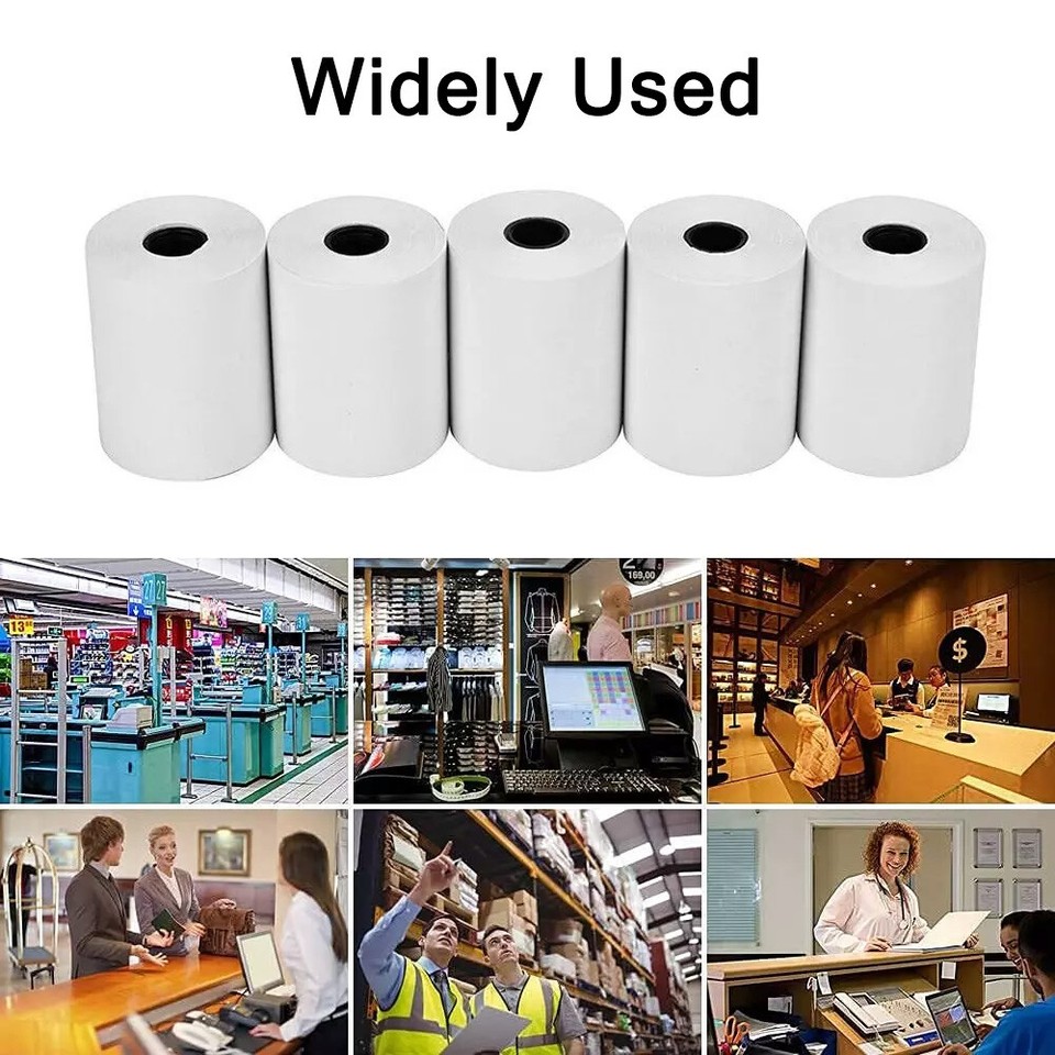 100 Bulk Rolls 57x38mm Premium EFTPOS Thermal Paper Cash Register ...