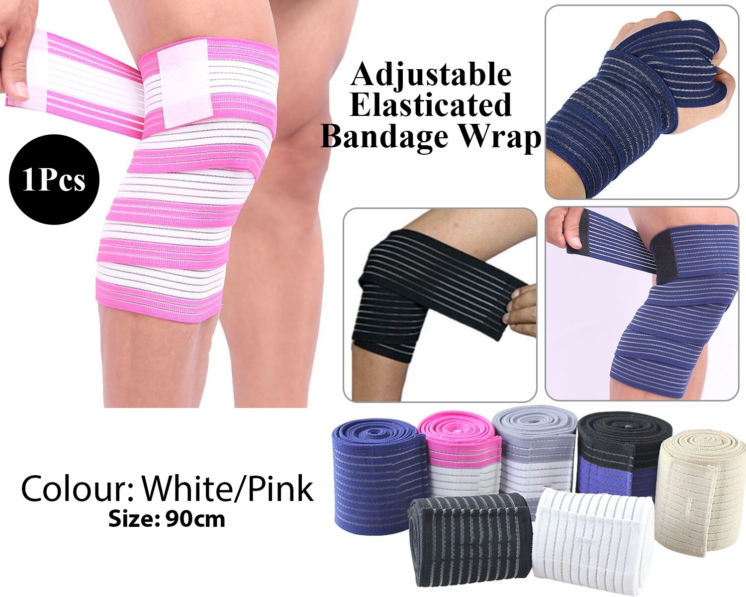 Elbow Bandage Compression Sleeve Wrap Support Elastic Brace Arthritis ...