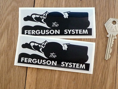 THE FERGUSON SYSTEM Tractor Stickers 110mmPair Agricultural Farm ...