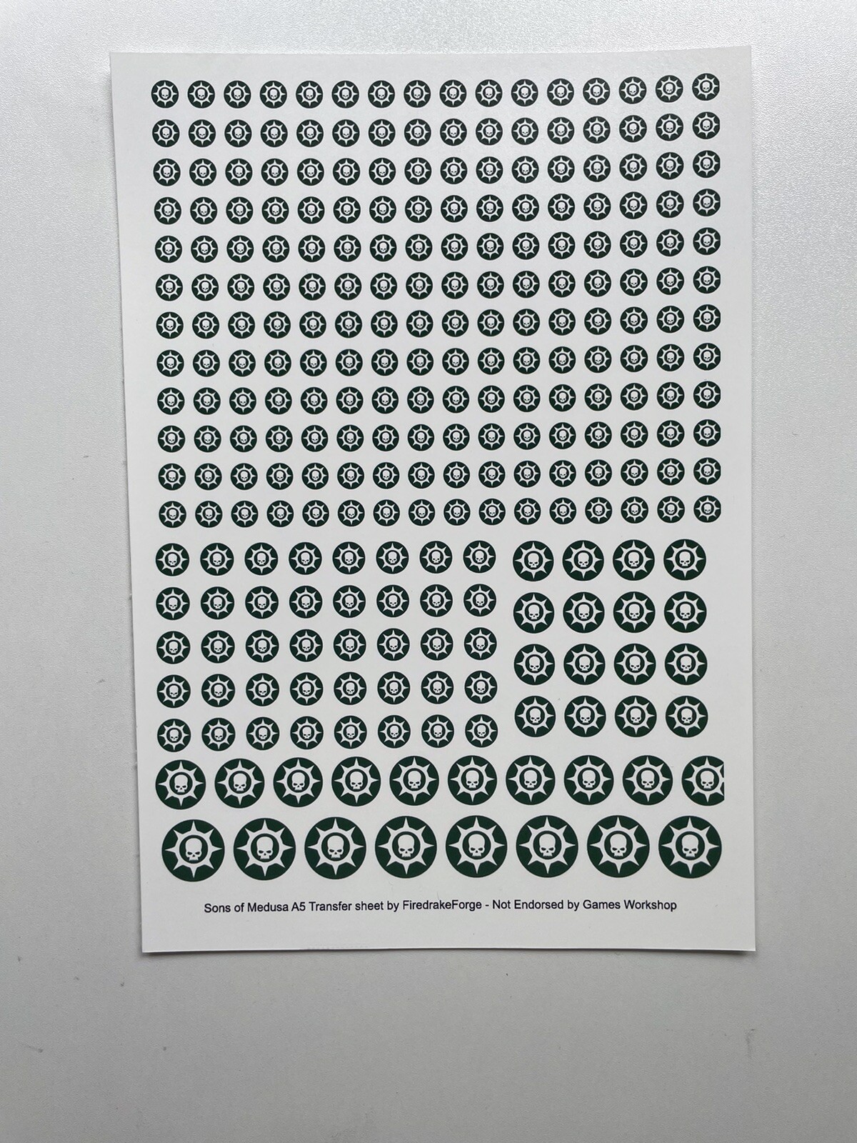 Warhammer 40k Badab War Iron Hands Sons Of Medusa Custom Transfer Sheet ...