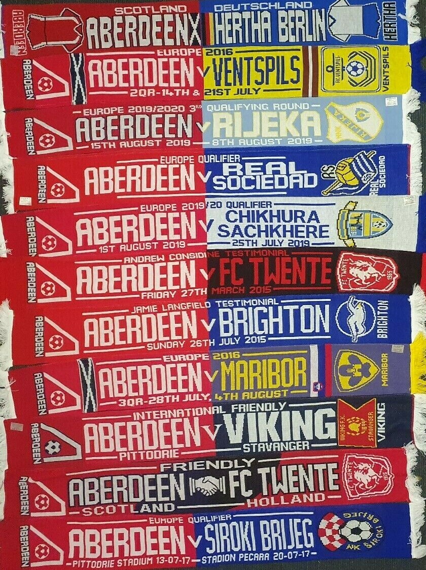 ABERDEEN SCARF VS VARIOUS CLUBS | eBay UK