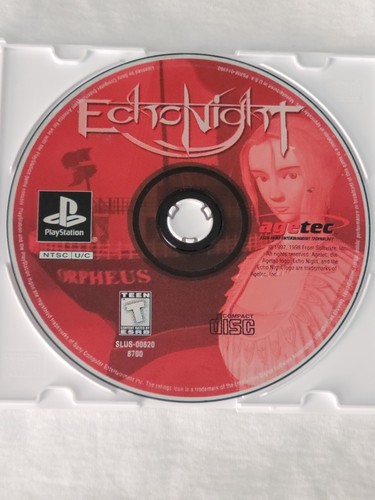 Echo Night - Sony PlayStation 1 1999 PS1 - Disc Tested - Authentic ...