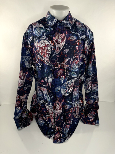 ROBERT GRAHAM - PAISLEY Flip Cuff Mens 2XL TALL Shirt - EXCELLENT | eBay
