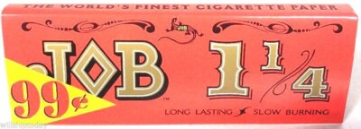 JOB 1 1/4 Rolling Papers Orange Slow Burning PER PCK *DISCOUNTS* FREE ...