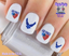 Nail Art 5615 MILITARY Air Force Flag Heart Wings Waterslide Nail Decal ...
