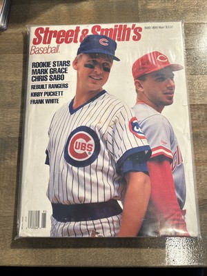 Street & Smith Baseball 1989 Magazine Mark Grace Cubs Chris Sabo Reds ...