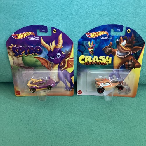 Hot Wheels Character Cars Spyro The Dragon And Crash Bandicoot Sony ...
