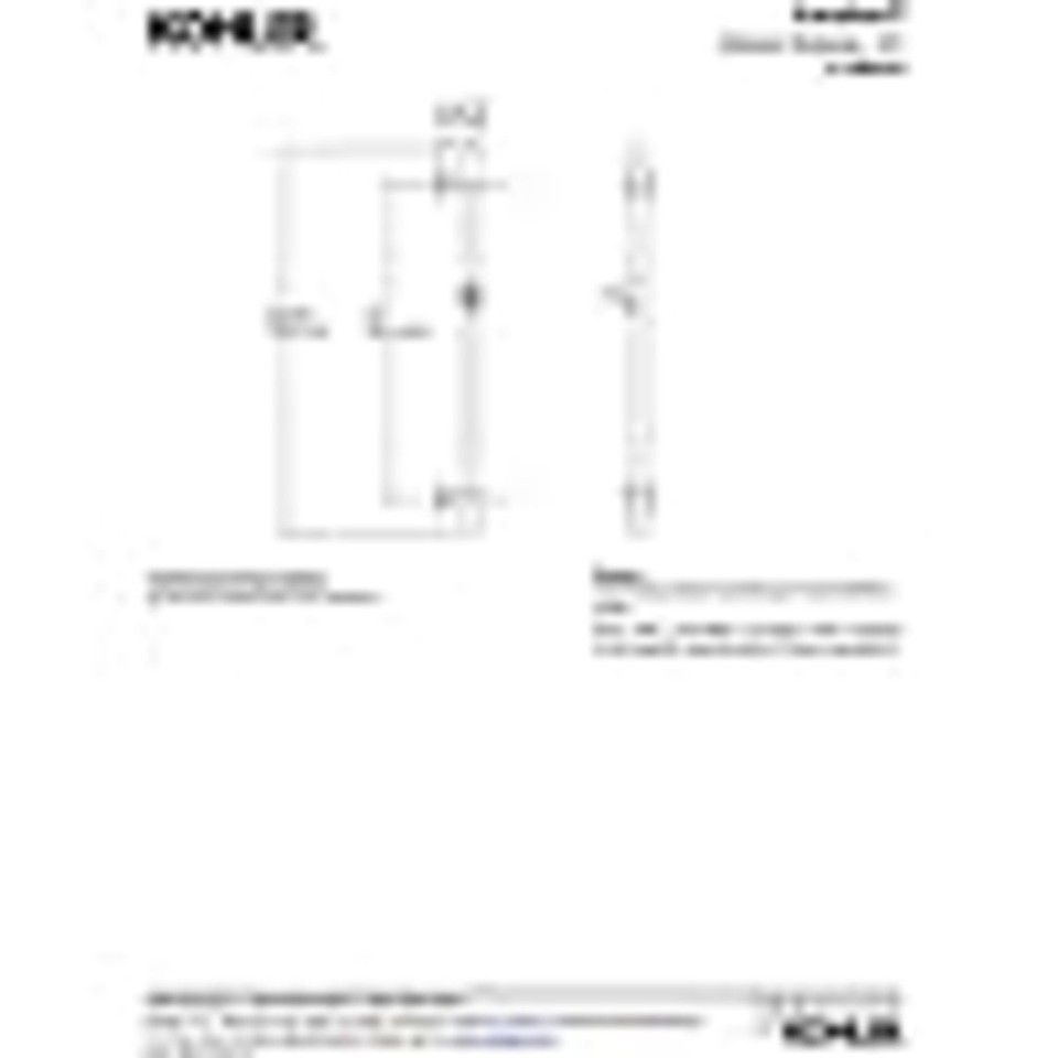 KOHLER K-98342-BN Awaken Deluxe 24-Inch Slide Bar, Vibrant Brushed ...