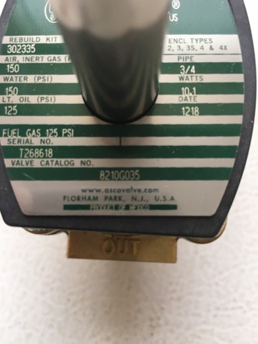 ASCO 8210G035 valve (bin34) | eBay