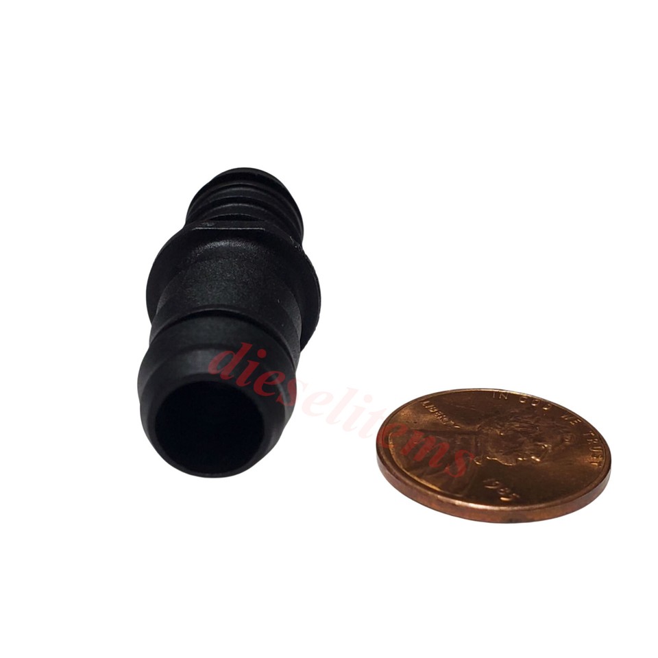 Fuel Line Splice connector fits 10mm or 3/8" rubber line for gas, water ...