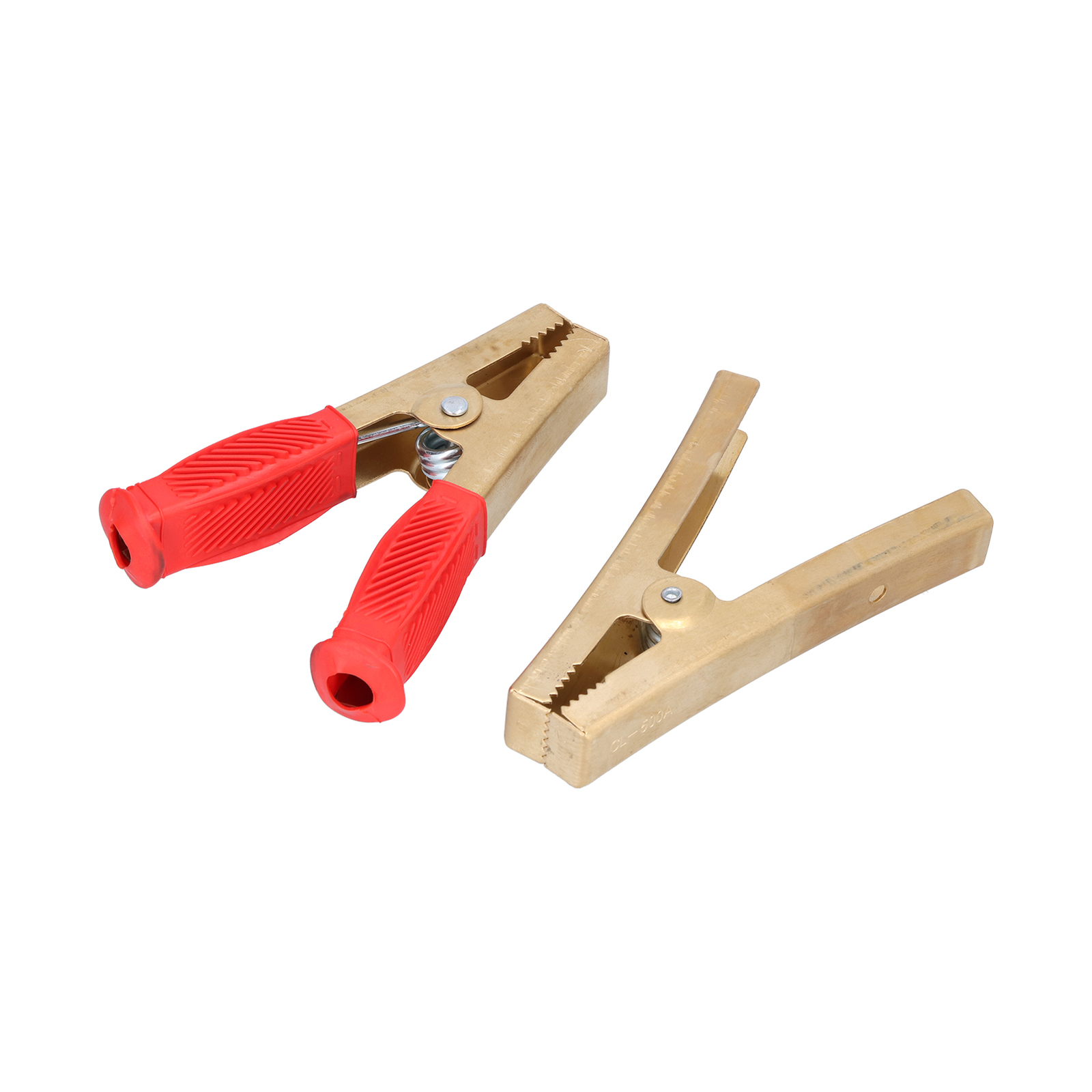 2pcs 1000A Car Battery Clamps Pure Copper Red Black Electrical Test ...