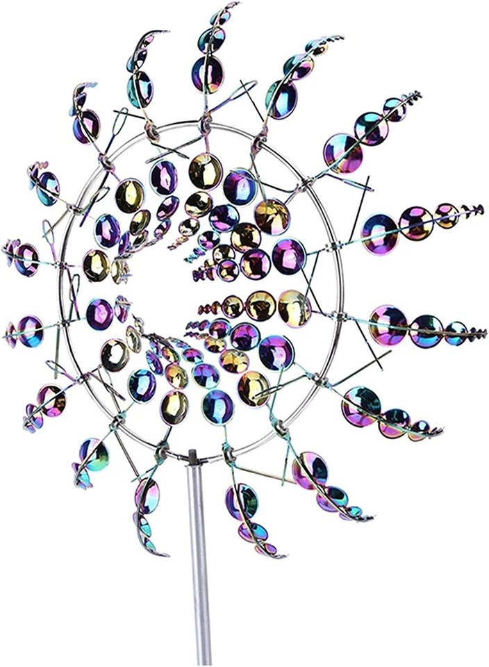 Magical Windmill Wind Powered Kinetic Metal And Sculpture Spinner ...